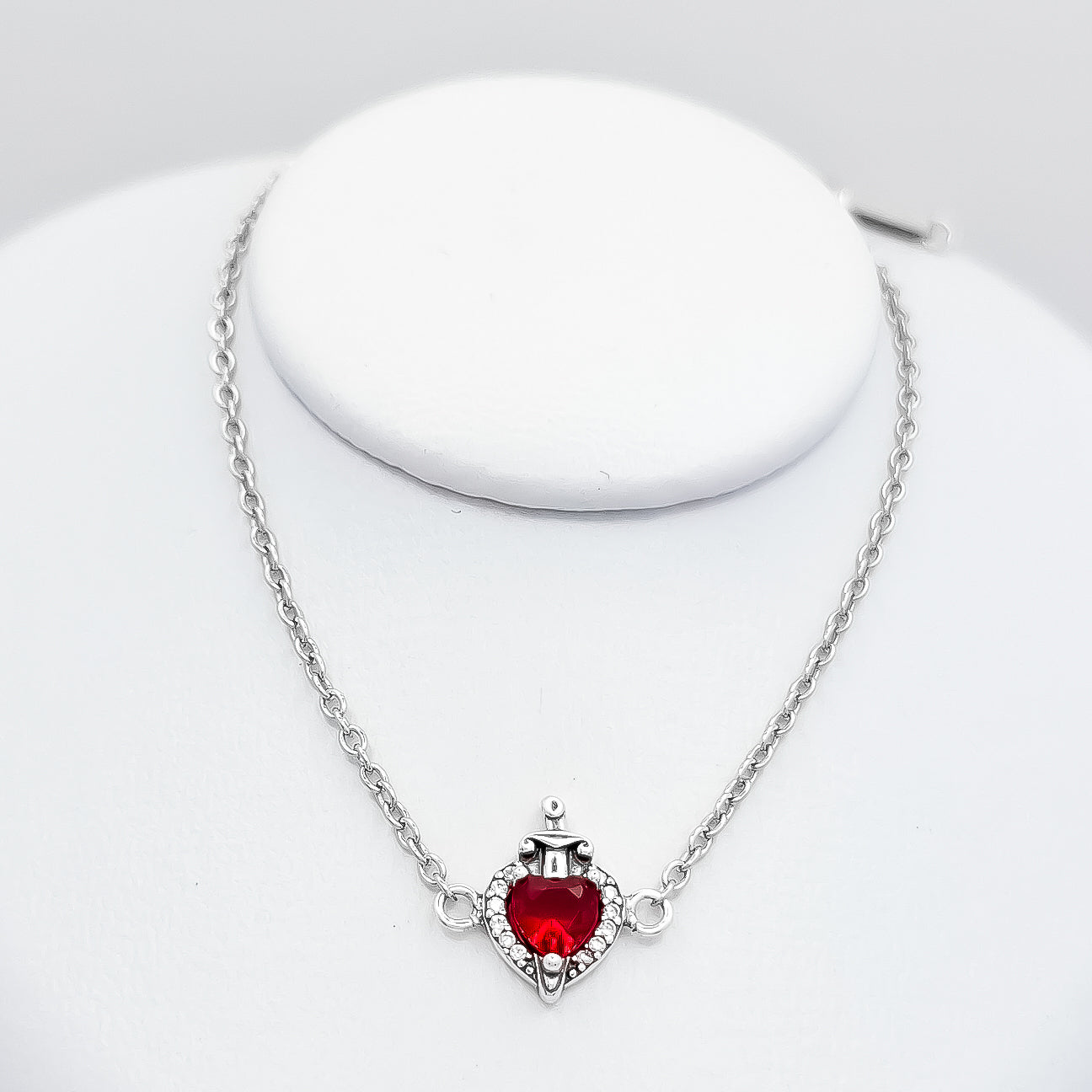 Pulsera Corazon Espada Rojo – Joyería Paco